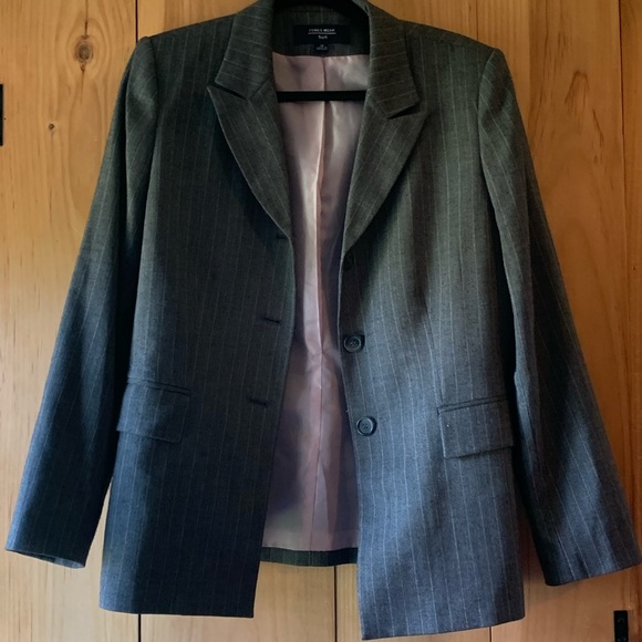 Jones Wear | Jackets & Coats | Jones Wear Suit Jacket Grey With Pink ...